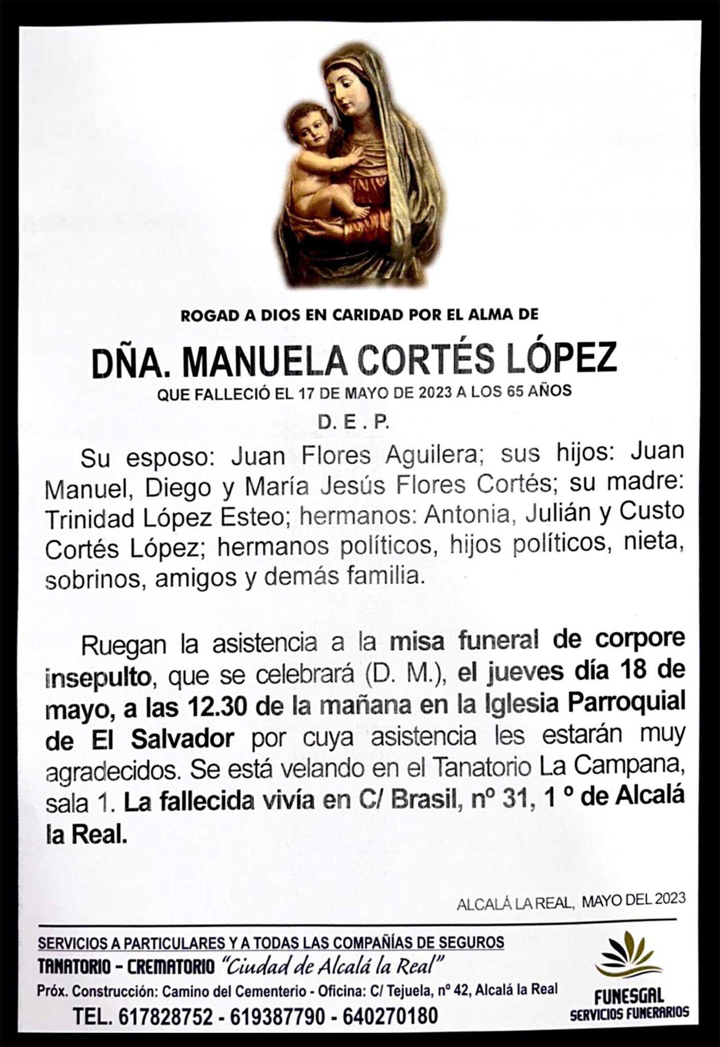 Esquelas - Funesgal Servicios Funerarios